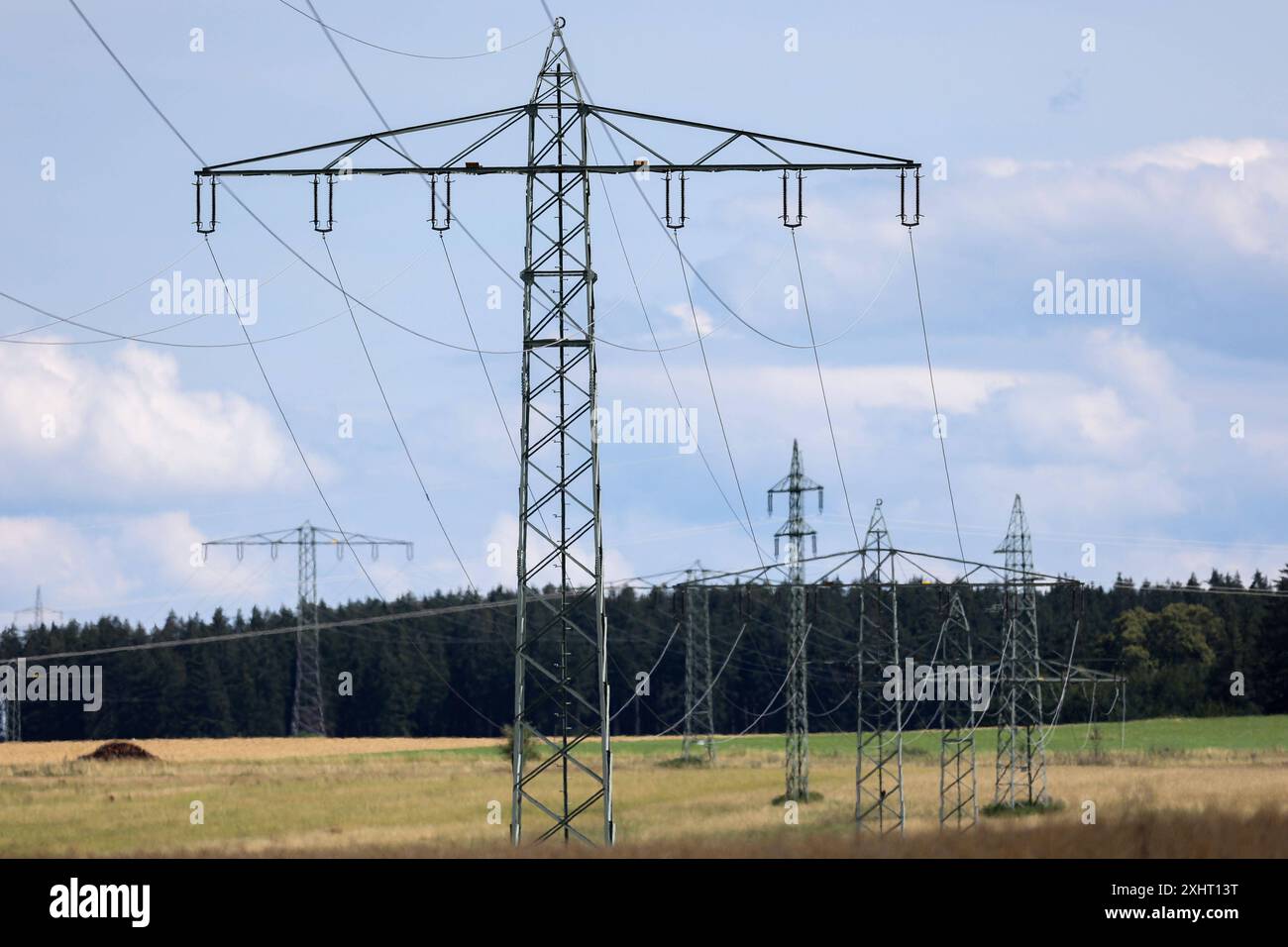 Ummspannwerk der Firma Tennet am 14.07.2024 in Oberbrunn In einem ...
