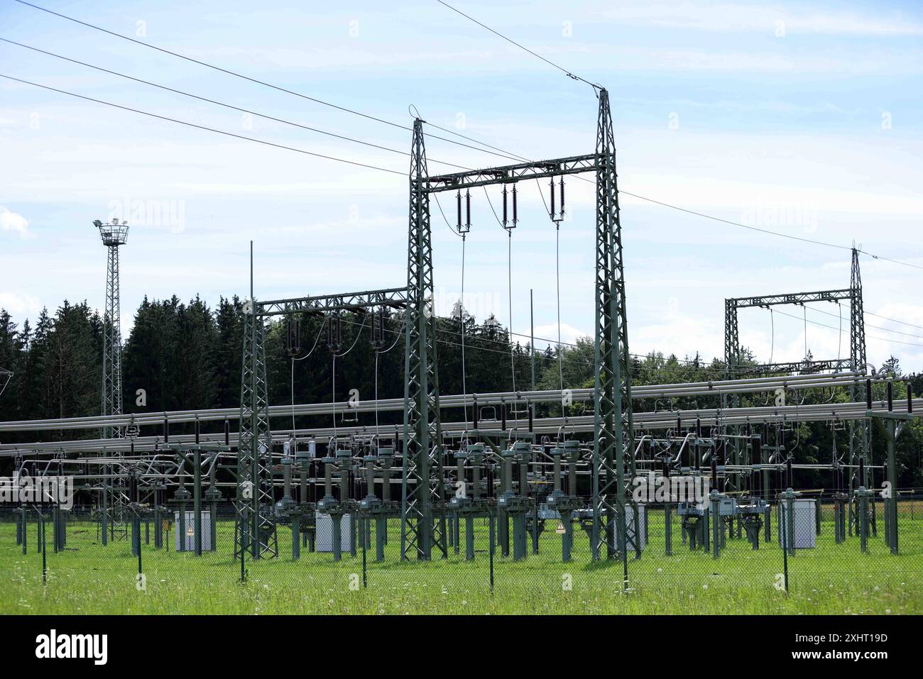 Ummspannwerk der Firma Tennet am 14.07.2024 in Oberbrunn In einem ...