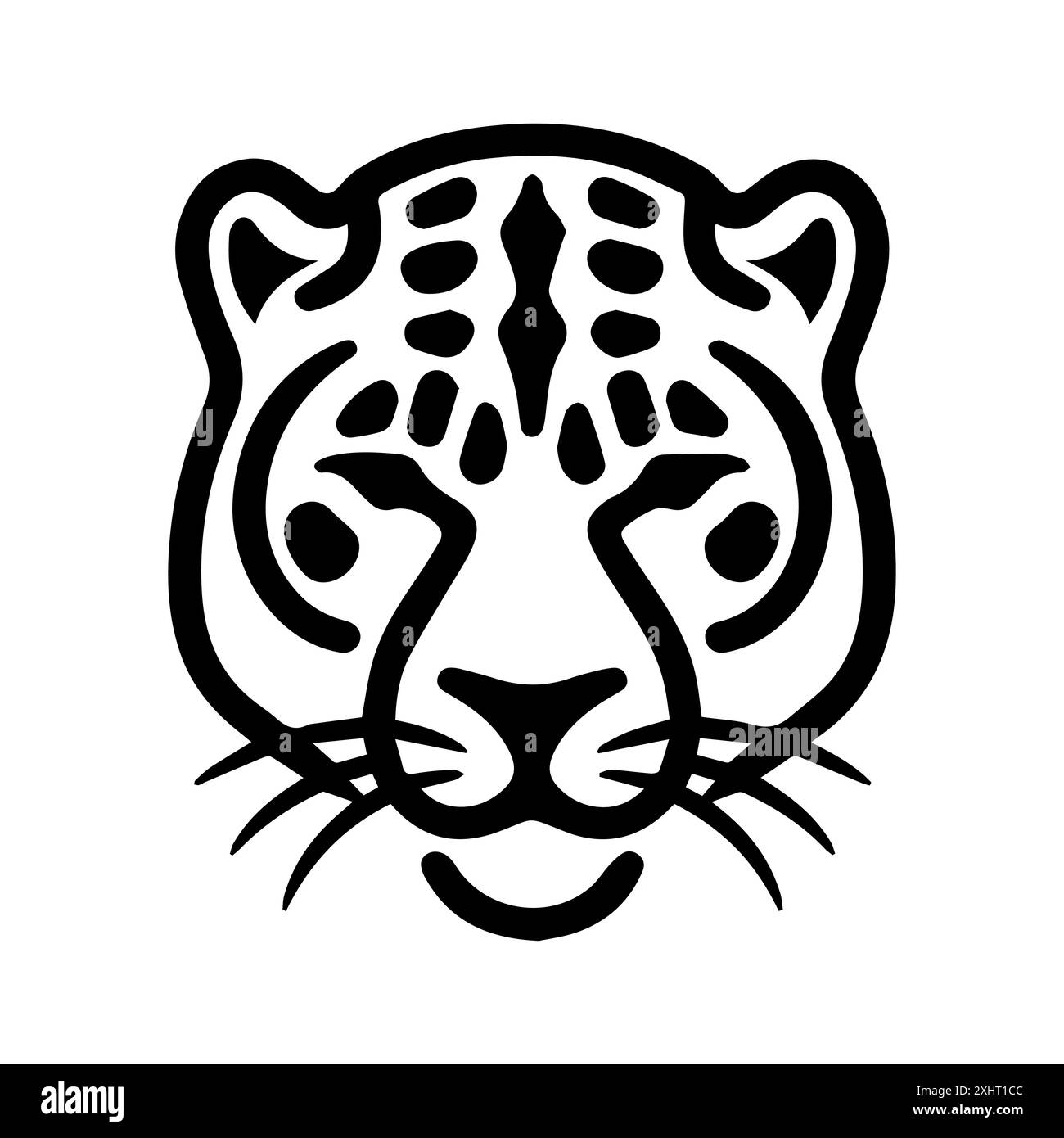 Panther icon or modern line symbol. Vector line art and icon design ...