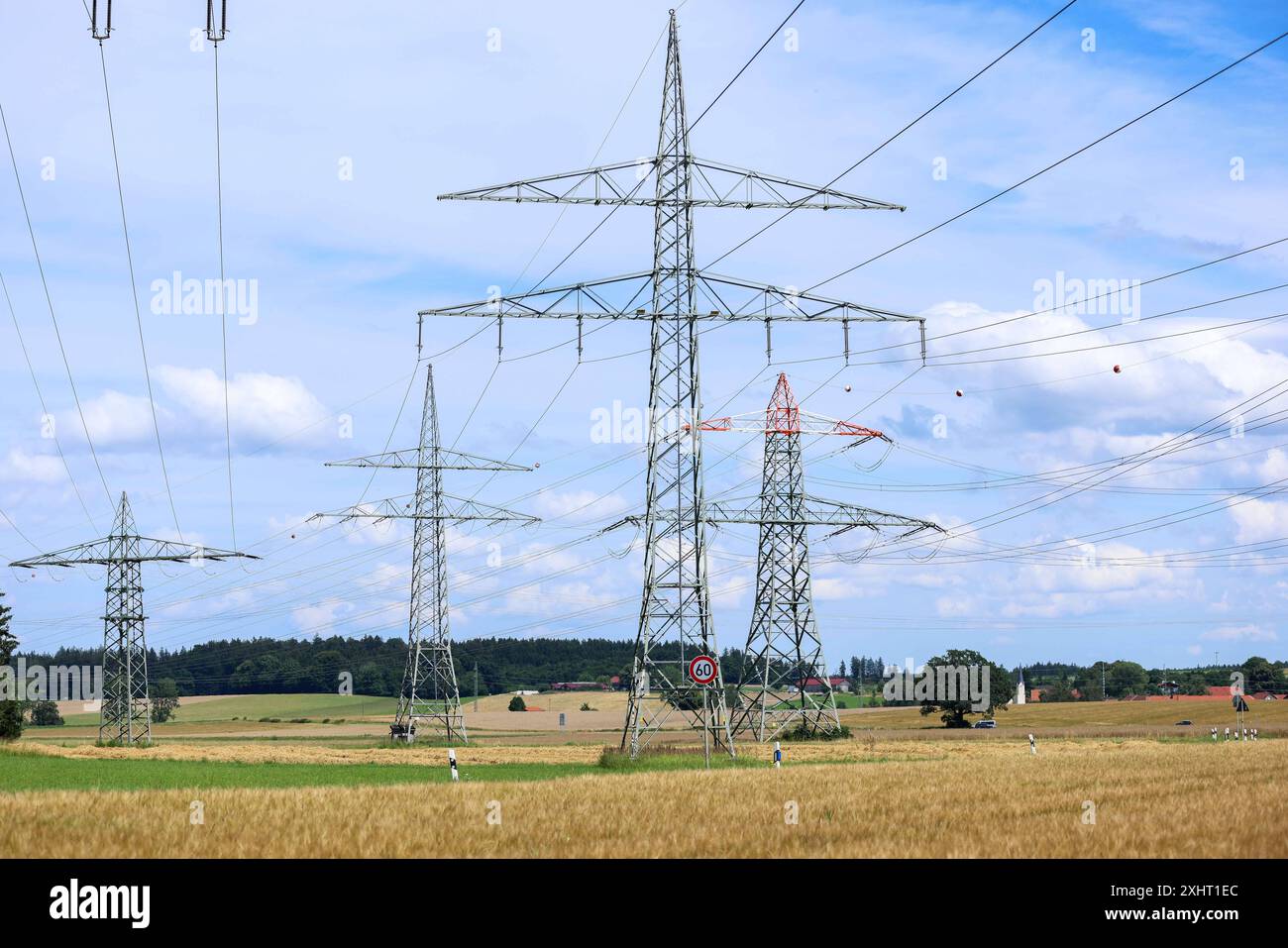 Ummspannwerk der Firma Tennet am 14.07.2024 in Oberbrunn In einem ...