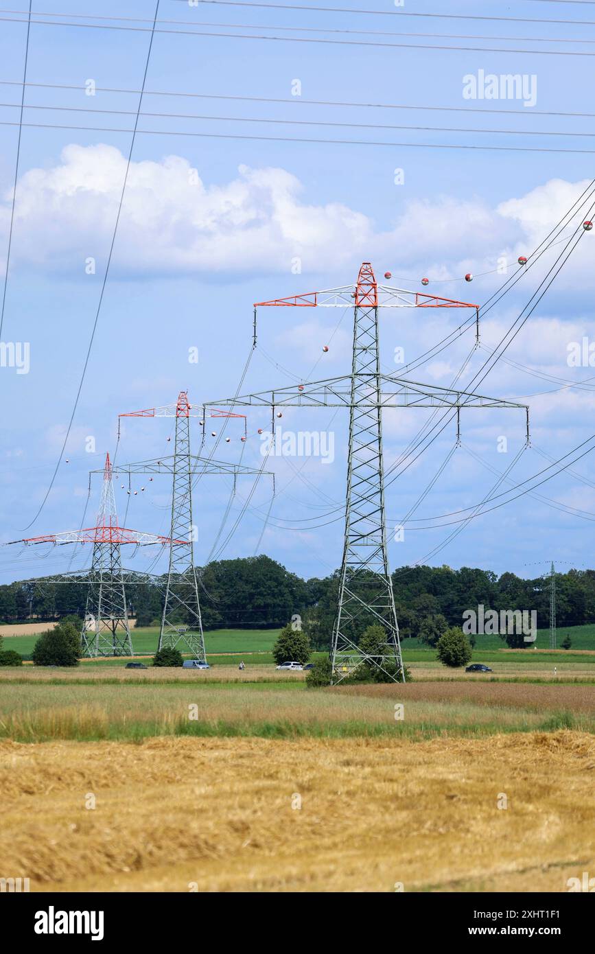 Ummspannwerk der Firma Tennet am 14.07.2024 in Oberbrunn In einem ...