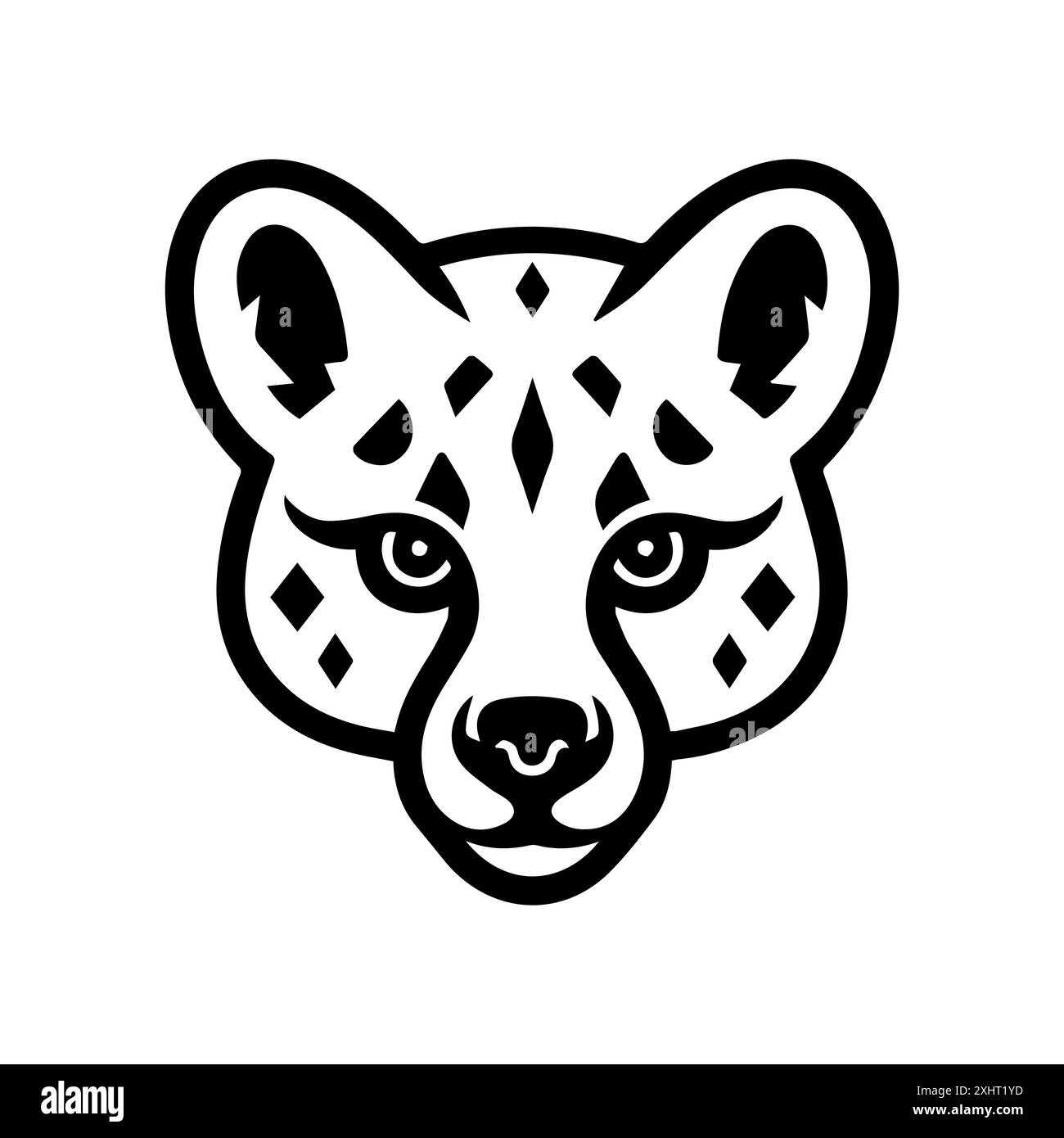 Hyena icon or modern line symbol. Vector line art and icon design with ...