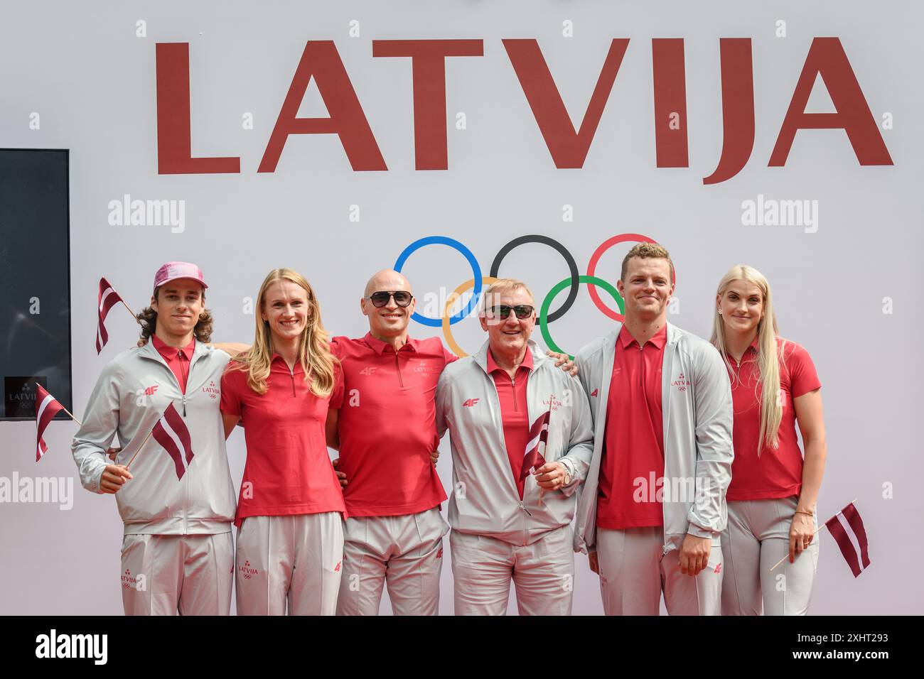 RIGA, Latvia. 15th July, 2024. The presentation of "Team Latvia" and the announcement of the ...