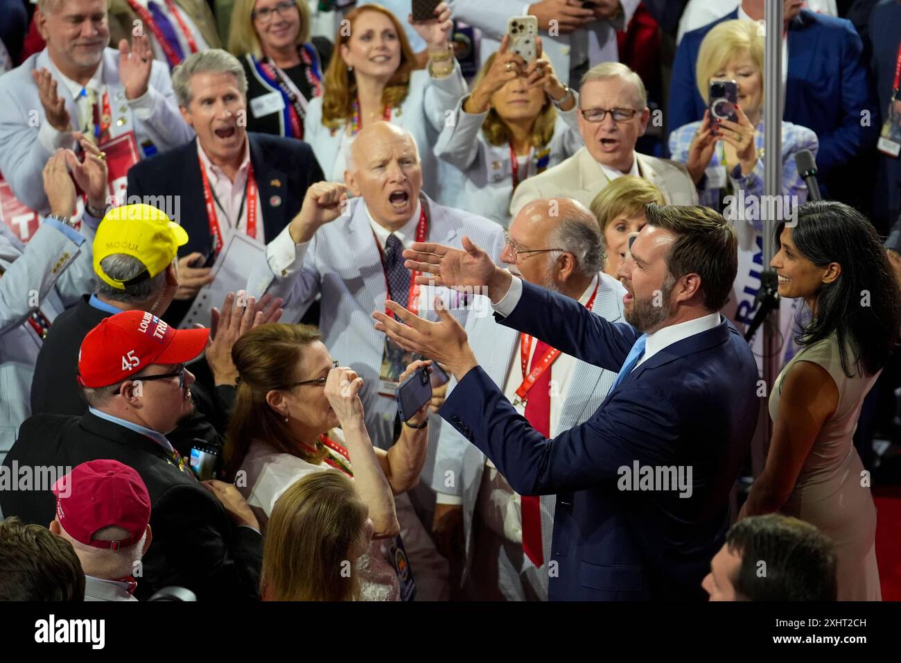 Republican vice presidential candidate Sen. JD Vance, R-Ohio, is ...