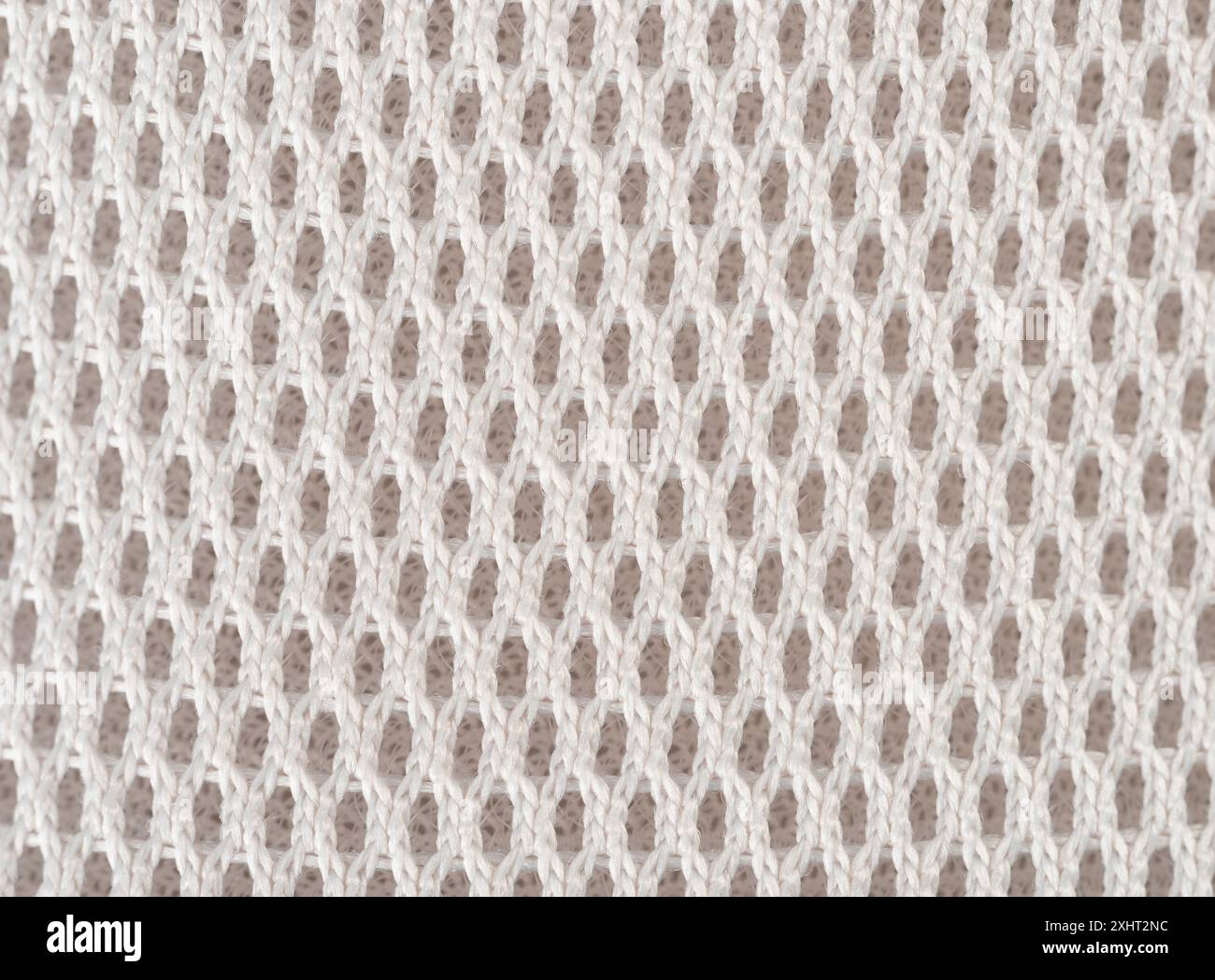 White fabric nylon mesh pattern macro close up view Stock Photo - Alamy