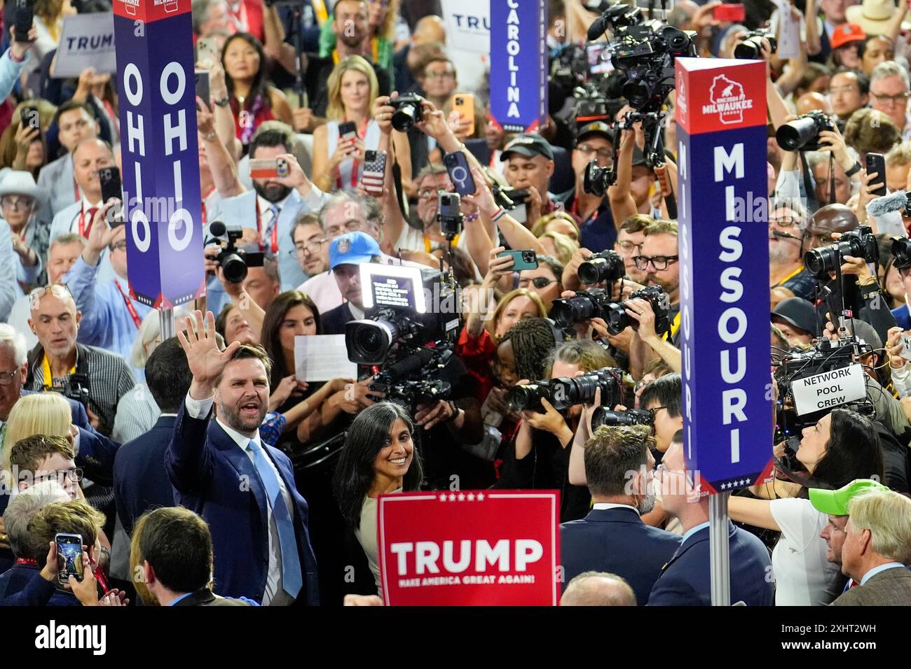 Republican vice presidential candidate Sen. JD Vance, R-Ohio, is ...