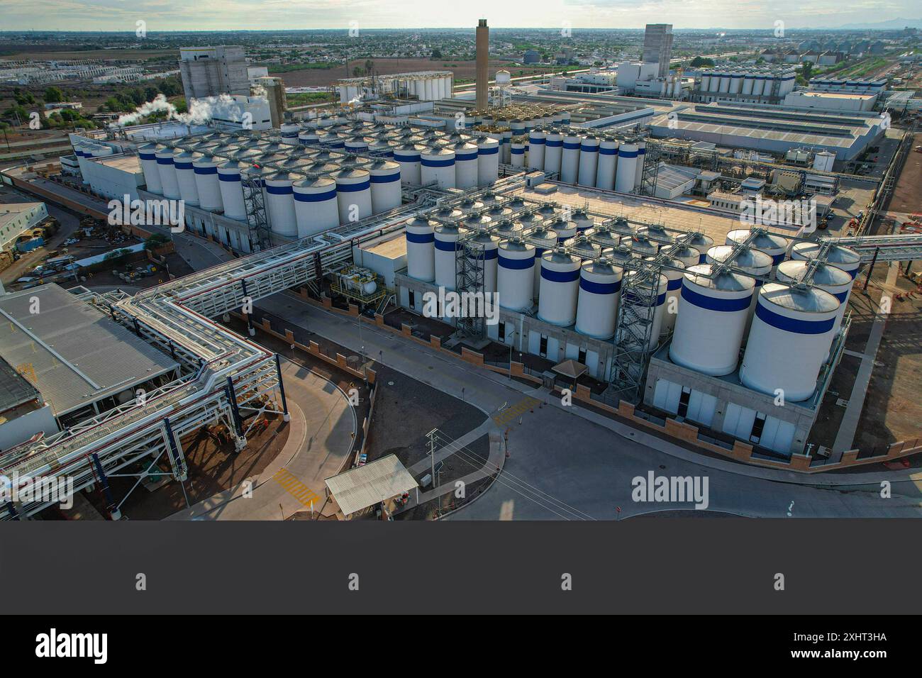Aerial view of the industrial beer factory Constellation Brands Inc ...