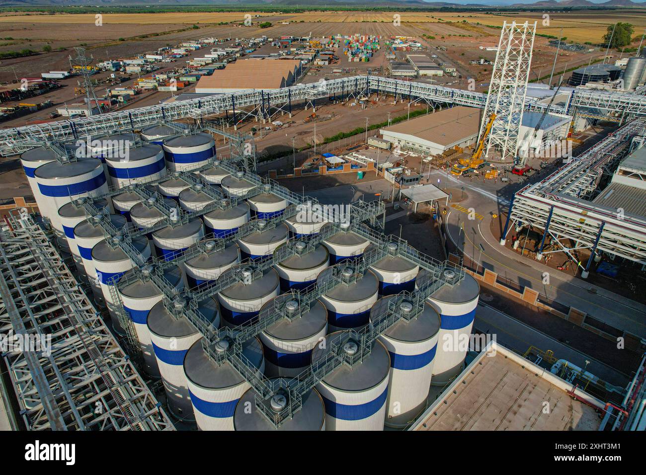 Aerial view of the industrial beer factory Constellation Brands Inc ...