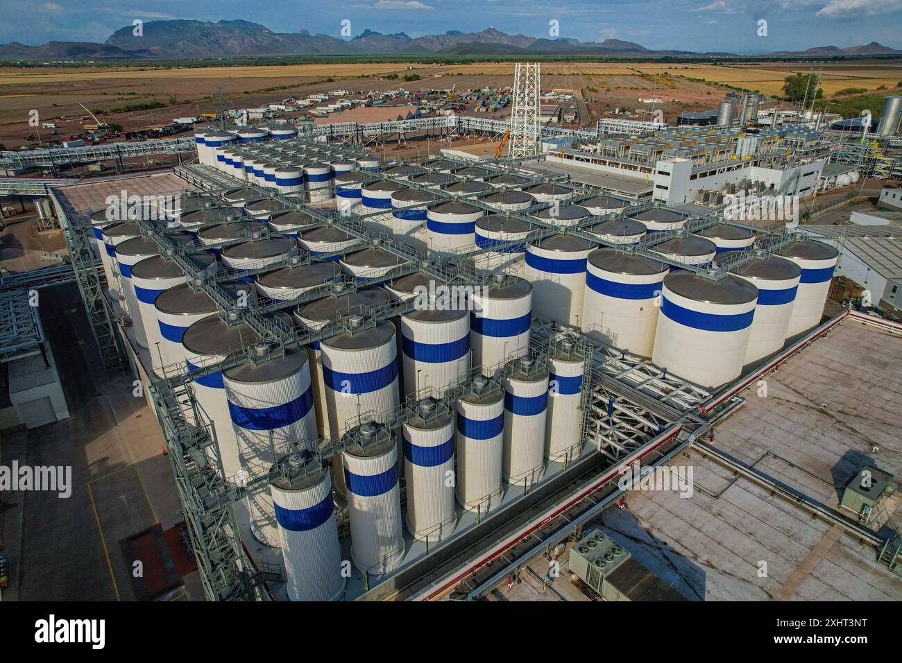 Aerial view of the industrial beer factory Constellation Brands Inc ...