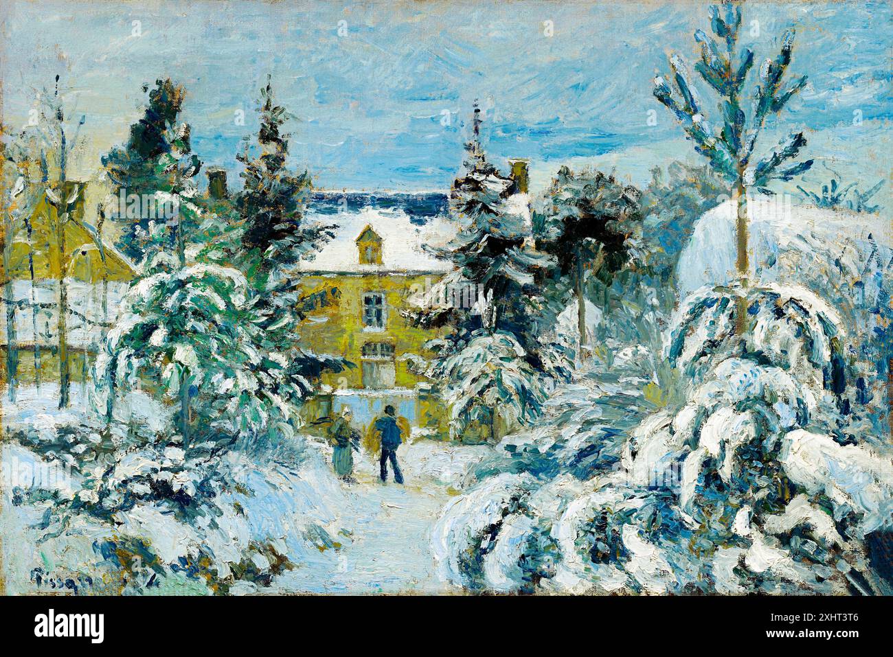 Piette's House at Montfoucault (1874) painting in high resolution by ...