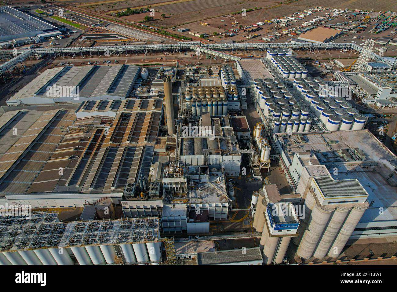 Aerial view of the industrial beer factory Constellation Brands Inc ...