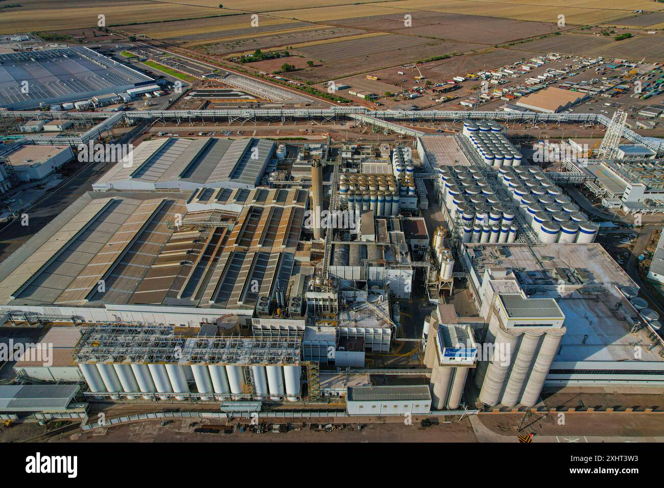 Aerial view of the industrial beer factory Constellation Brands Inc ...