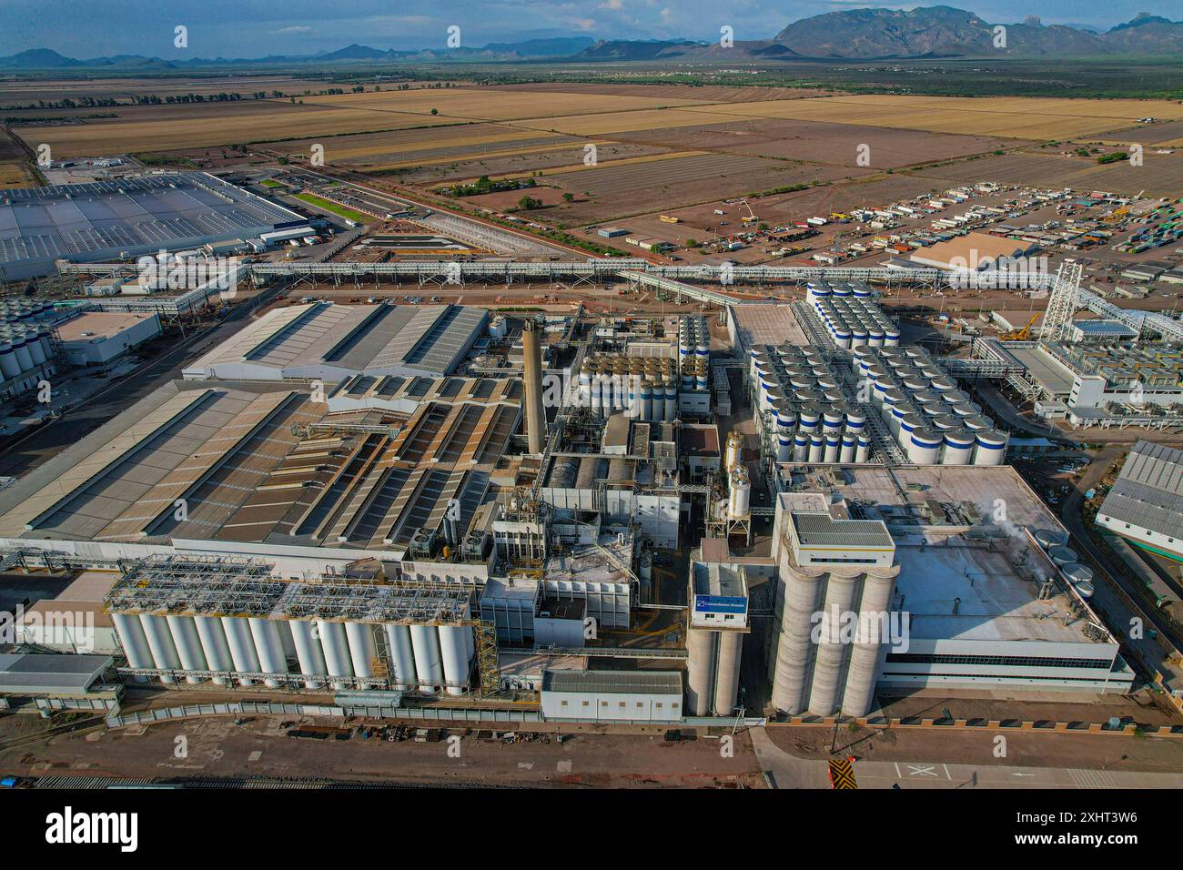 Aerial view of the industrial beer factory Constellation Brands Inc ...