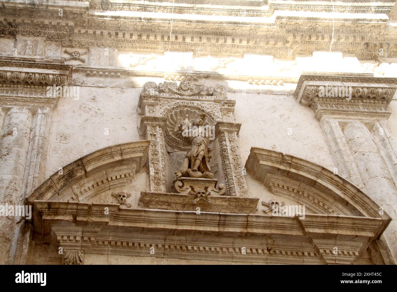 Monopoli, Italy. The portal of the 18th century Chiesa di Santa Maria ...