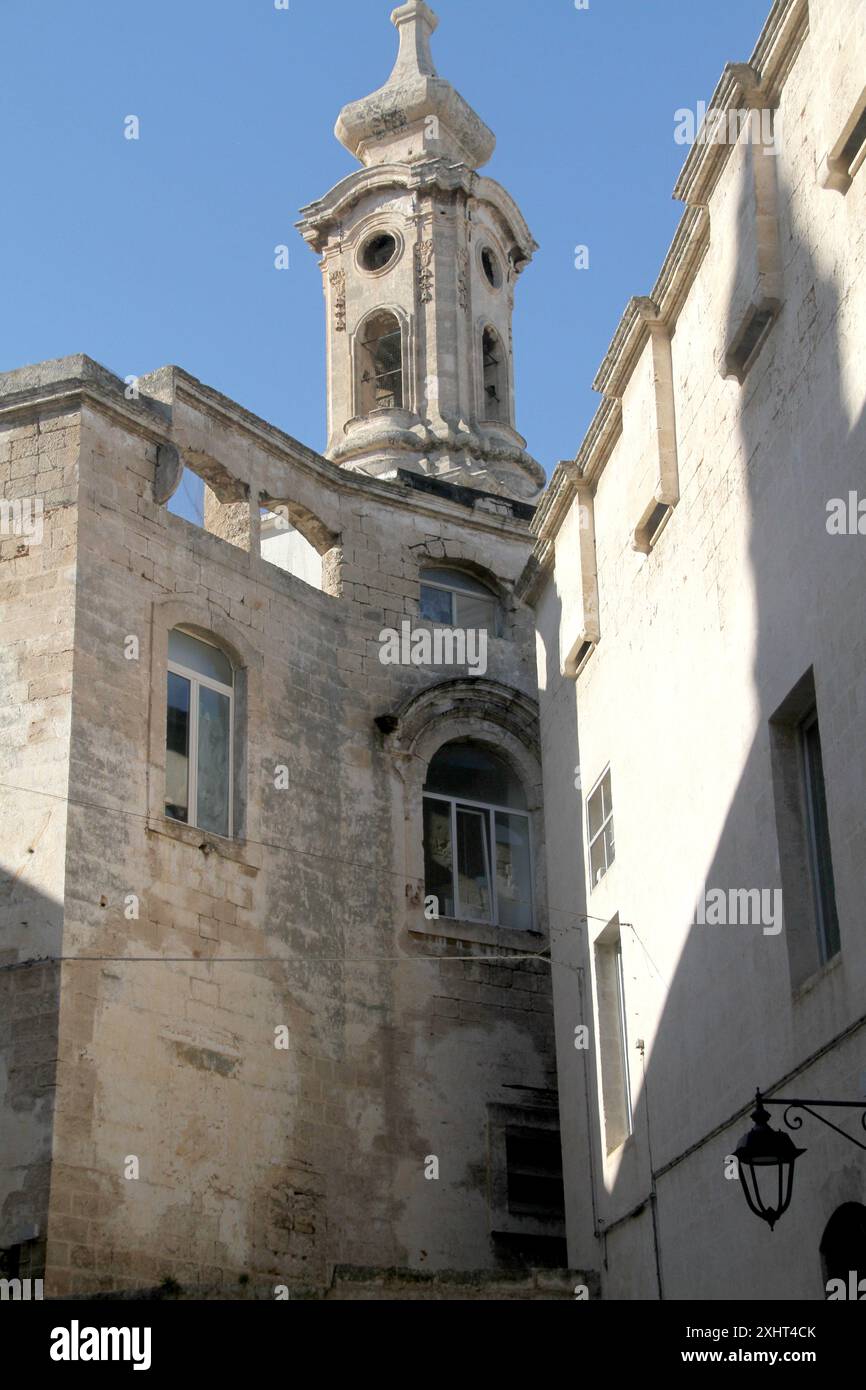 Monopoli, Italy. The bell tower of Monastero dei Santi Giuseppe e Anna ...