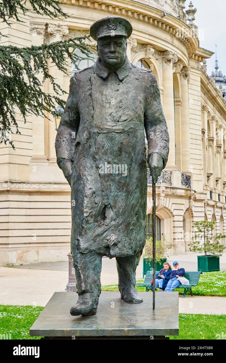 Winston Churchill Statue, Jean Cardot, 1988, Jardins Petit Palais Musée ...