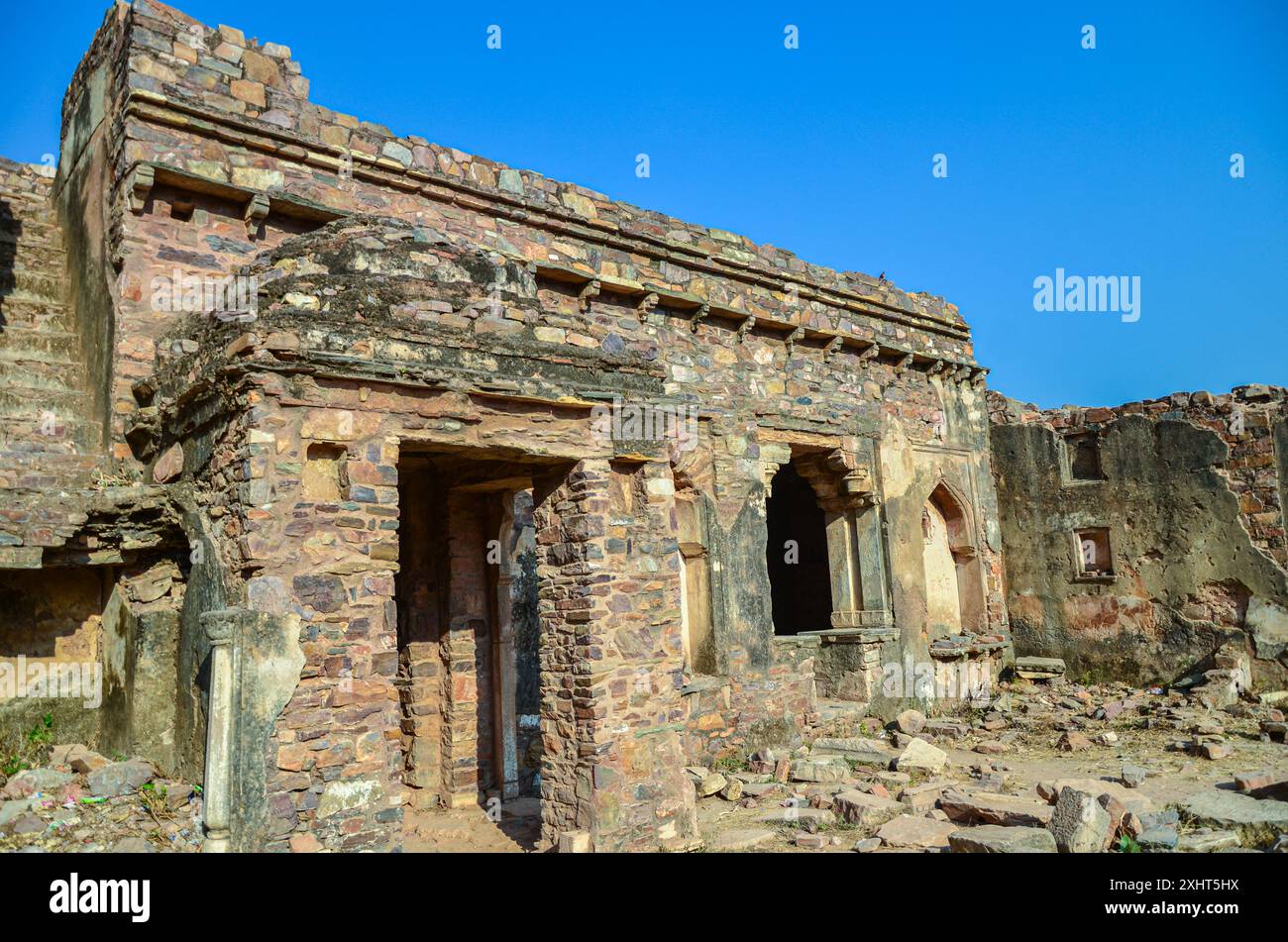 Ruins of the Bangarh Fort in Rajastan, India Stock Photo - Alamy
