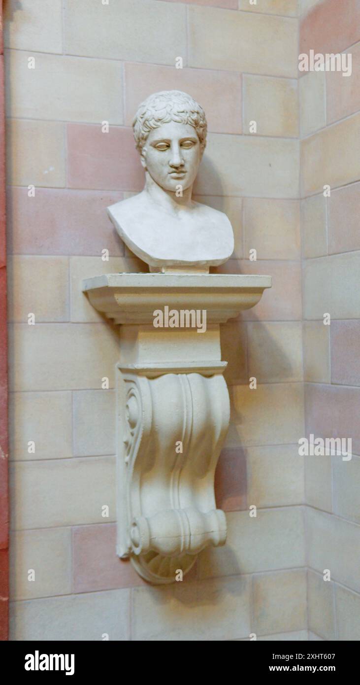 sikyon retro museum olympic art statue vintage statue of apoxyomenos ...