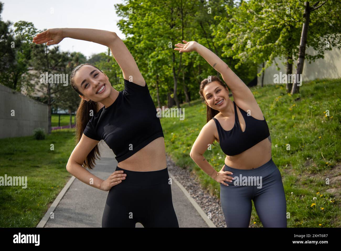 Obese woman doing arm exercise hi-res stock photography and images - Alamy