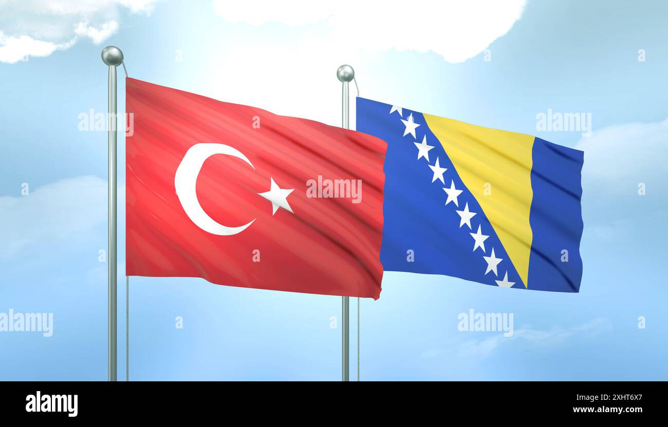 Bosnia turkey flag hi-res stock photography and images - Alamy