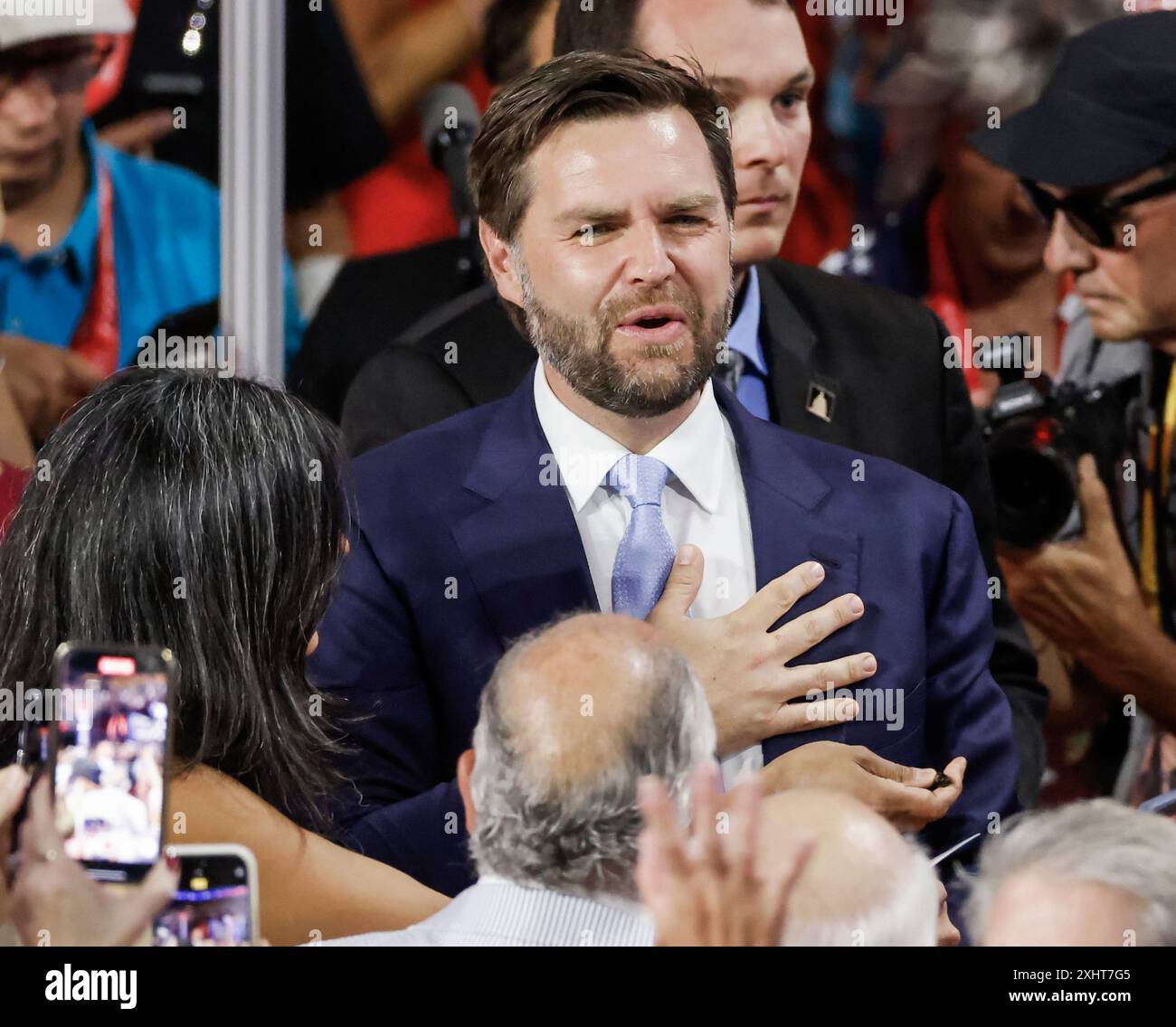 Milwaukee, United States. 15th July, 2024. Vice presidential nominee ...