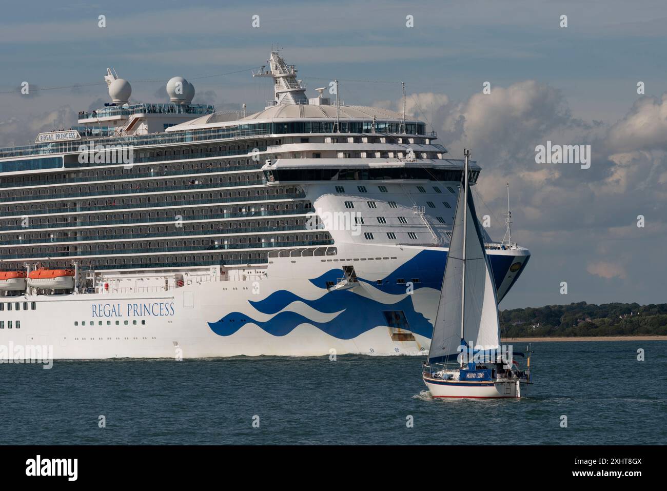 Southampton Water, England, UK. 14. 07.2024. The cruise liner Regal ...