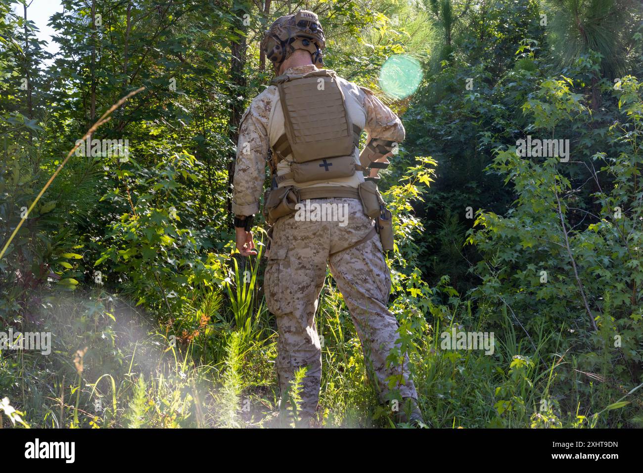 U.S. Marine Corps Sgt. Curtis Haney, an explosive ordnance disposal ...
