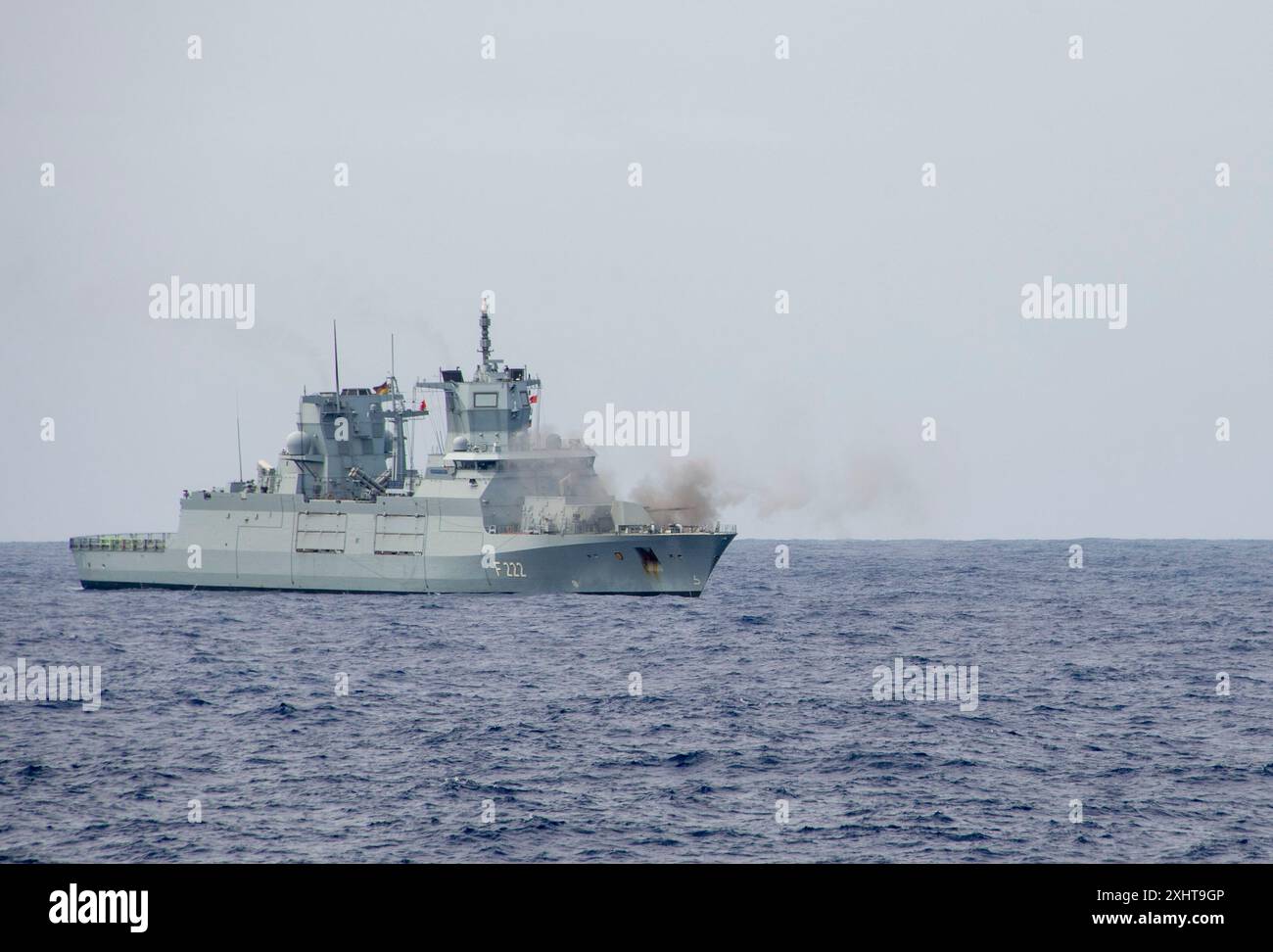 The German Baden-Württemberg-class frigate FGS Baden-Württemberg (F222 ...