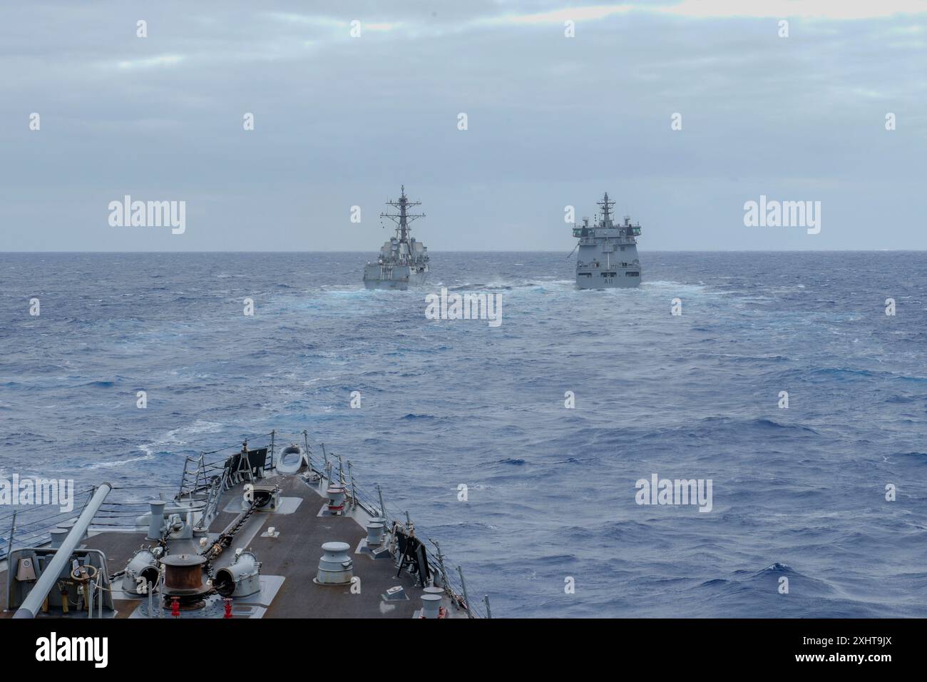 The Arleigh Burke-class guided-missile destroyer USS William P ...