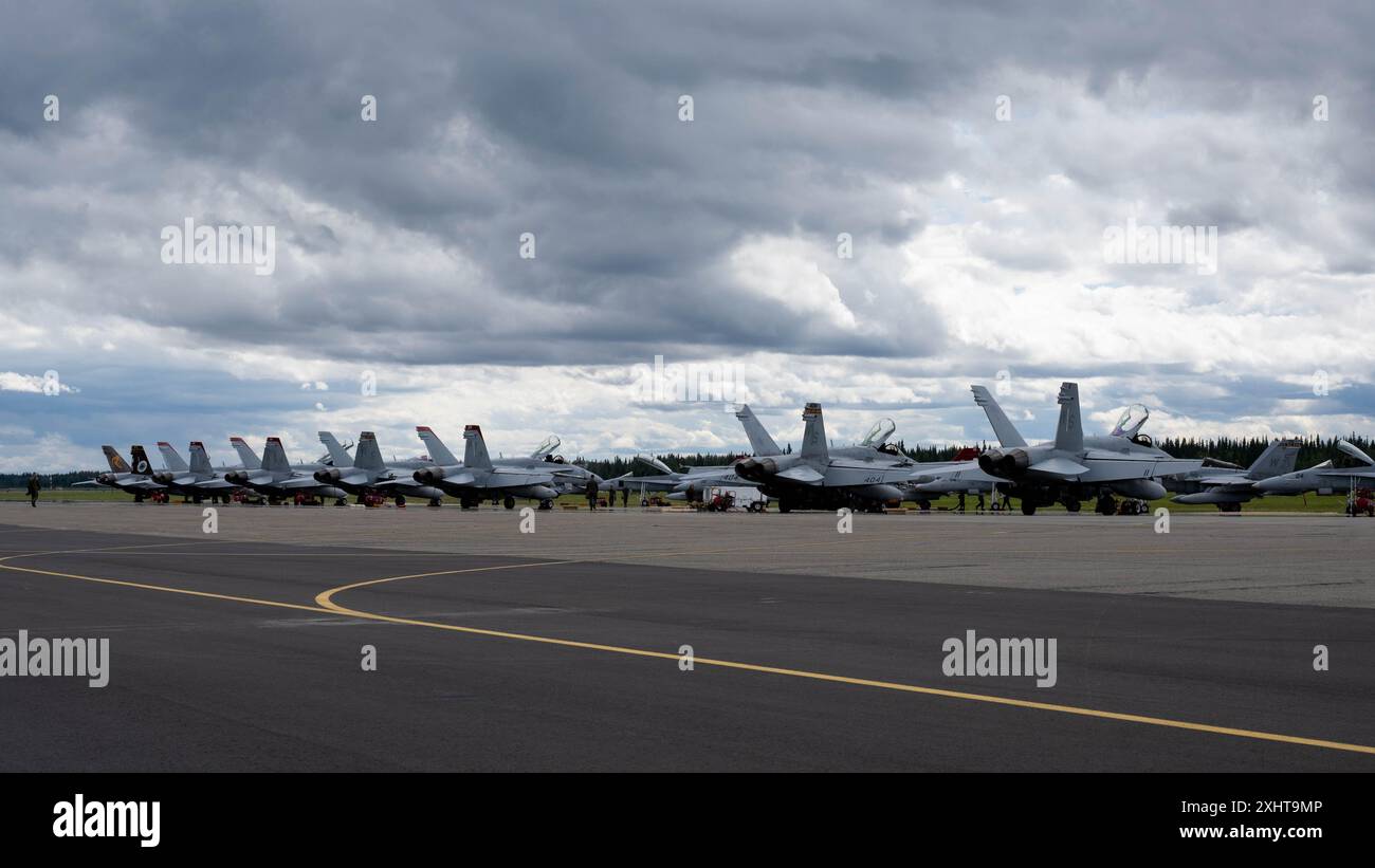 U.S. Marine Corps F/A-18D Hornet aircraft from the 3rd Marine Aircraft ...