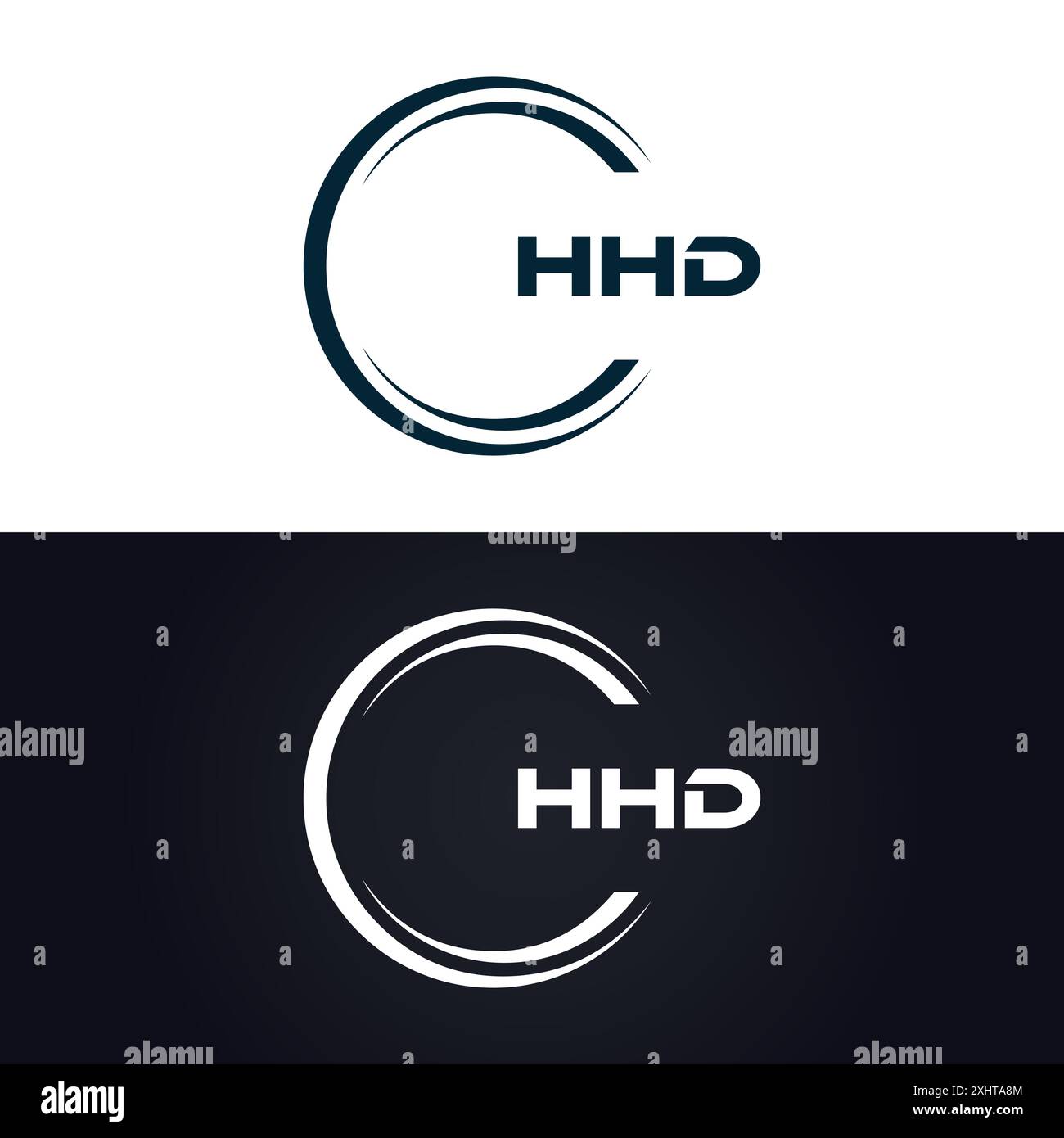 HHD logo. H H D design. White HHD letter. HHD, H H D letter logo design ...