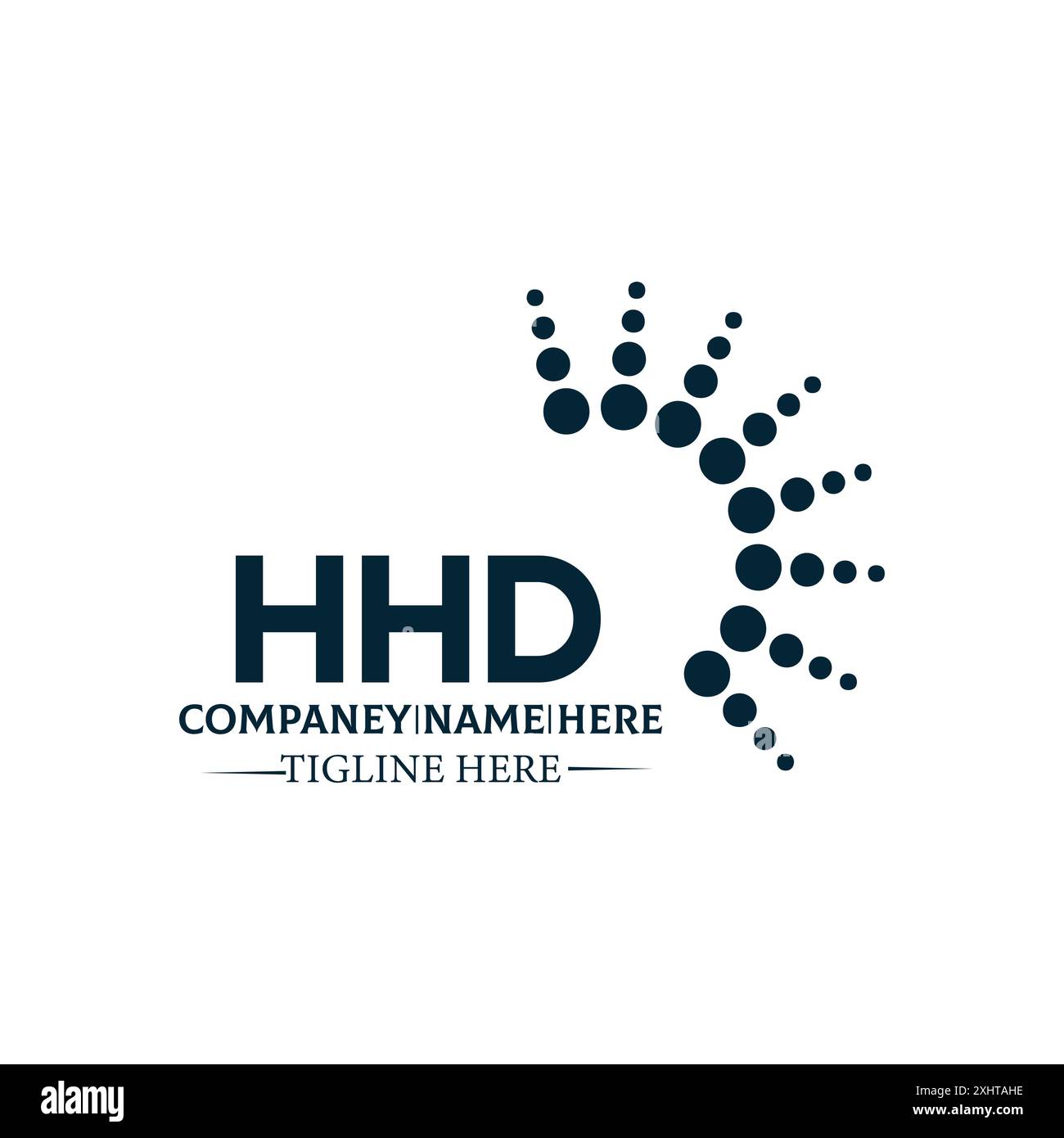 HHD logo. H H D design. White HHD letter. HHD, H H D letter logo design ...
