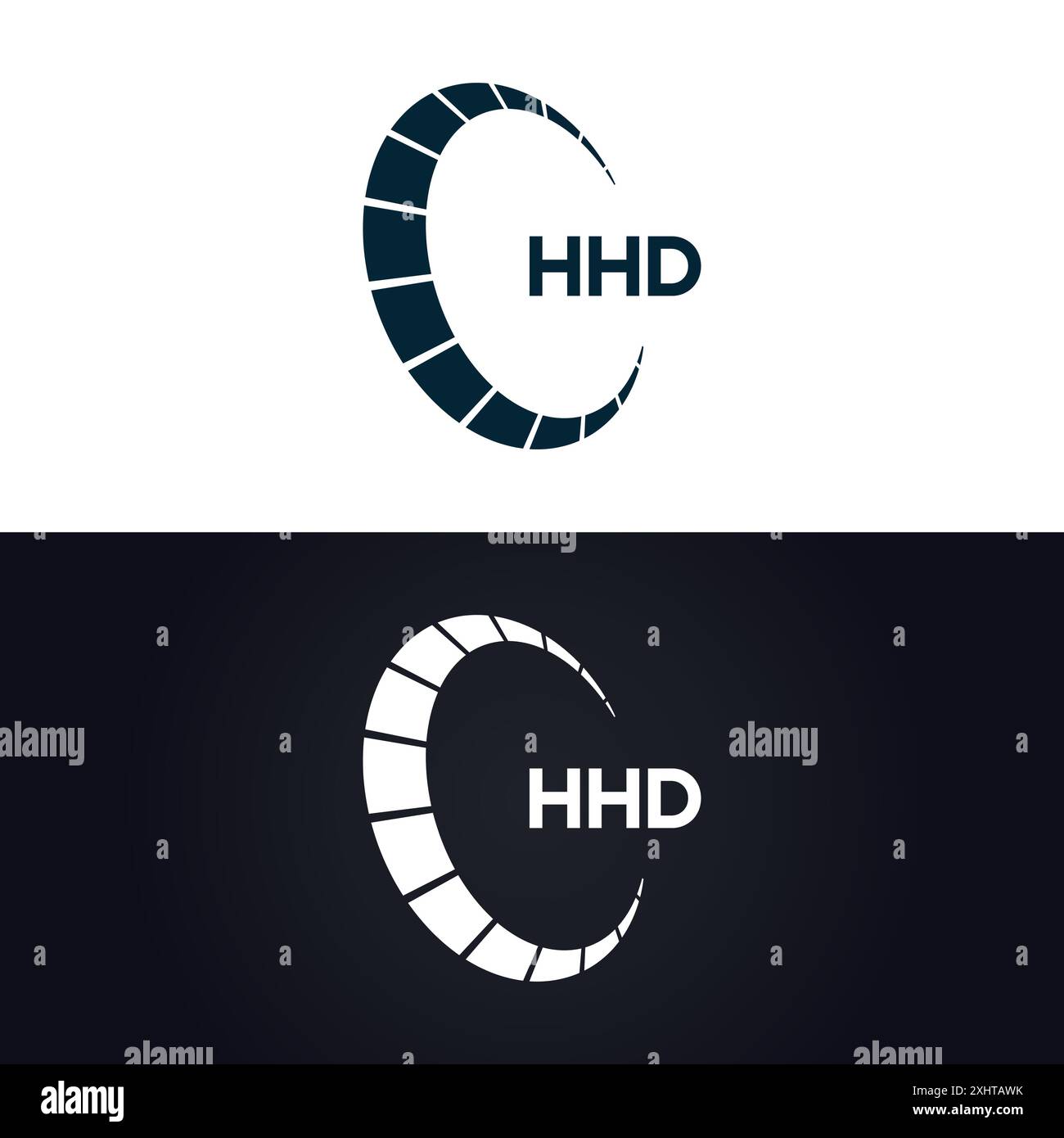 HHD logo. H H D design. White HHD letter. HHD, H H D letter logo design ...