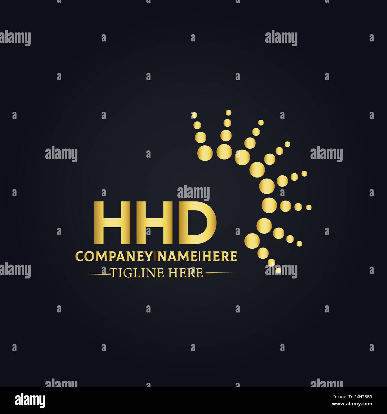 HHD logo. H H D design. White HHD letter. HHD, H H D letter logo design ...