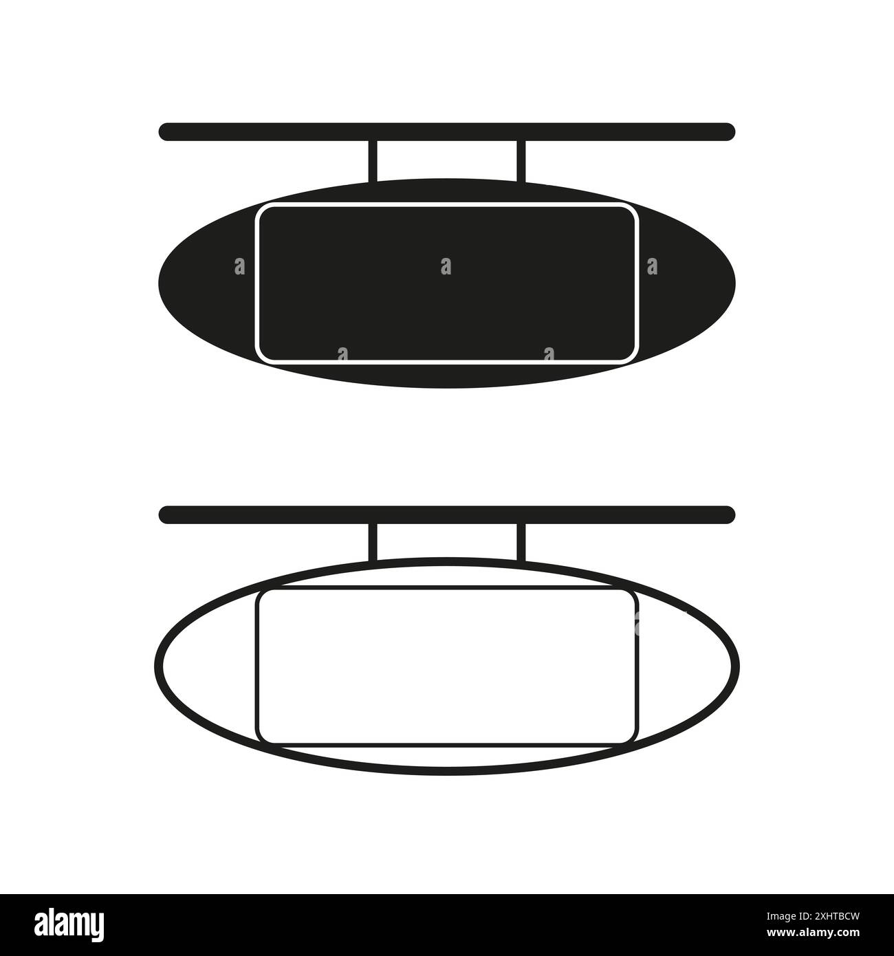 Empty signboard template clear Cut Out Stock Images & Pictures - Alamy