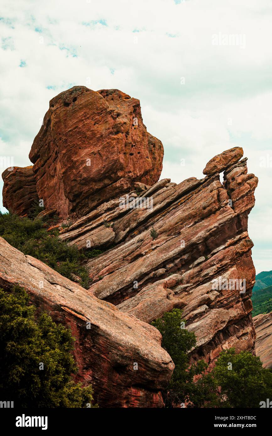 Red Rocks in Denver, Colorado Stock Photo - Alamy