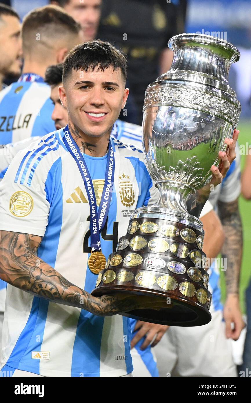Miami Gardens, United States. 14th July, 2024. Enzo Fernandez of ...