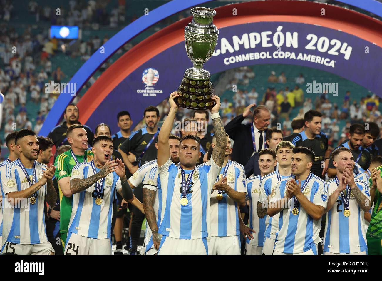 Miami, Florida, USA. 15th July, 2024. Argentina's forward Lautaro ...