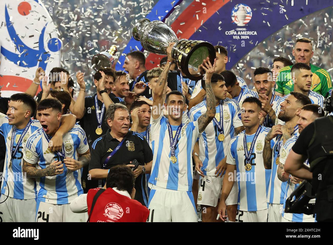 Miami, Florida, USA. 15th July, 2024. Argentina's forward Angel Di ...