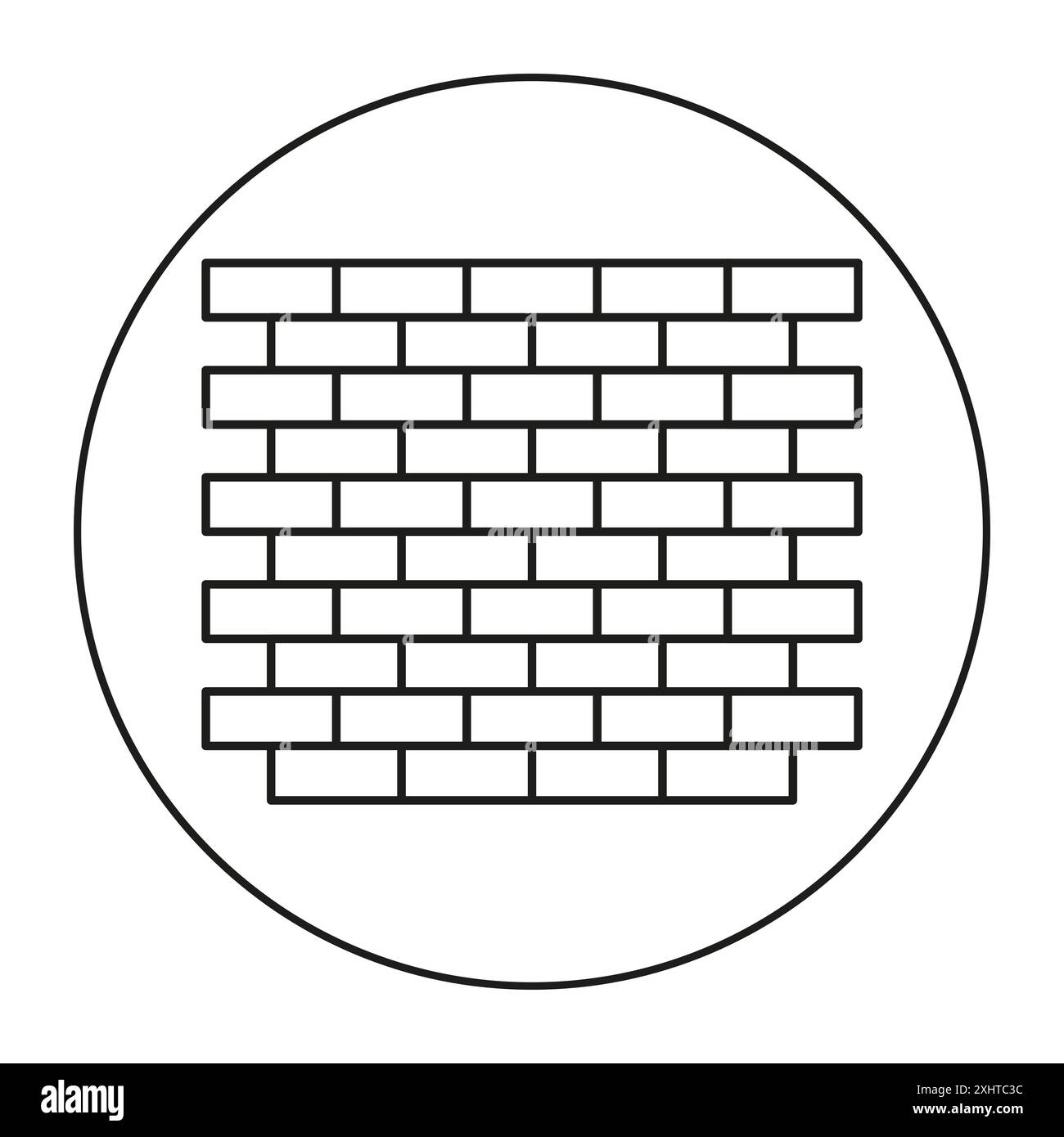 Brick pattern circular Cut Out Stock Images & Pictures - Alamy