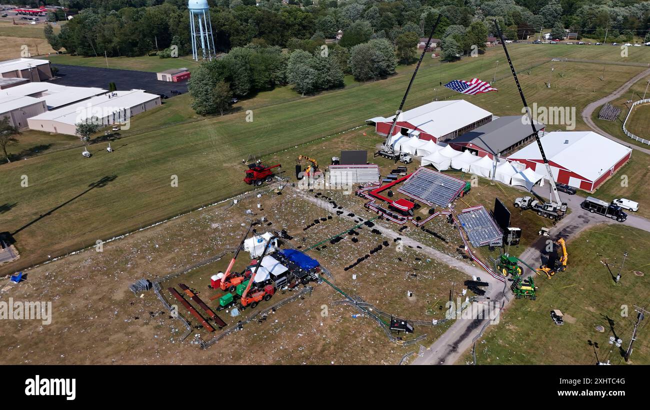 This aerial photo of the Butler Farm Show, site of the Saturday, July ...