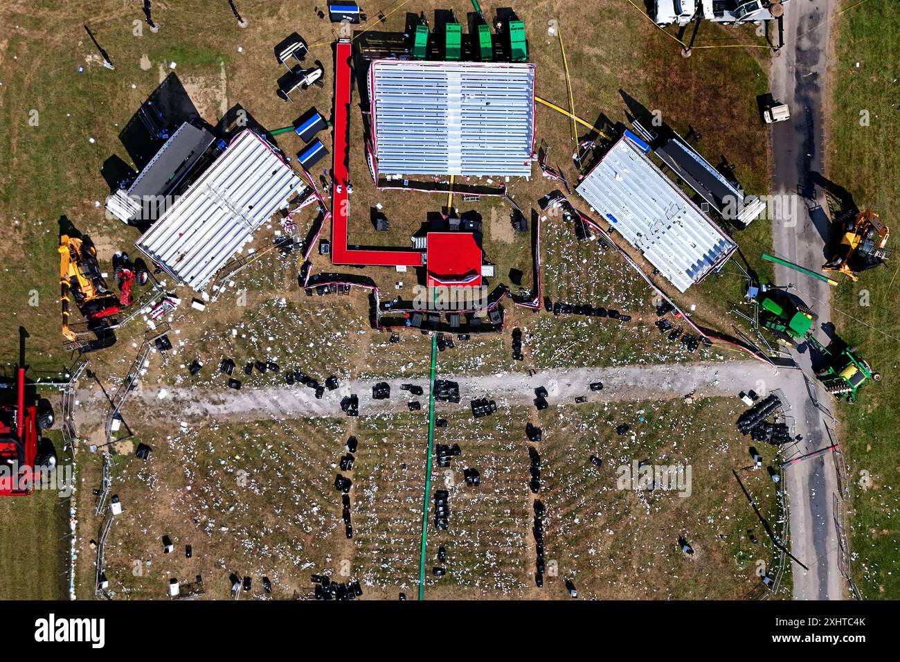 This aerial photo of the Butler Farm Show, site of the Saturday, July ...