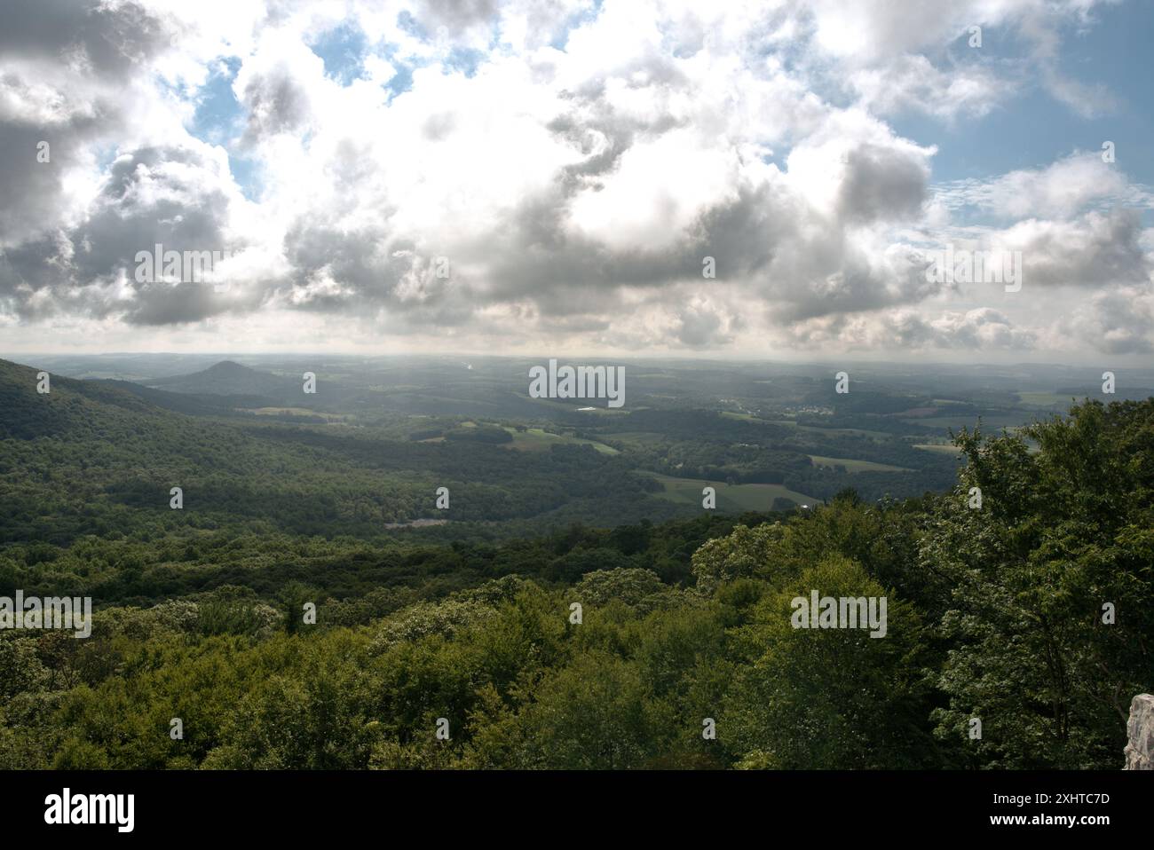 Pulpit Rock Overlook on the Appalachian Trail in Pennsylvania Stock ...