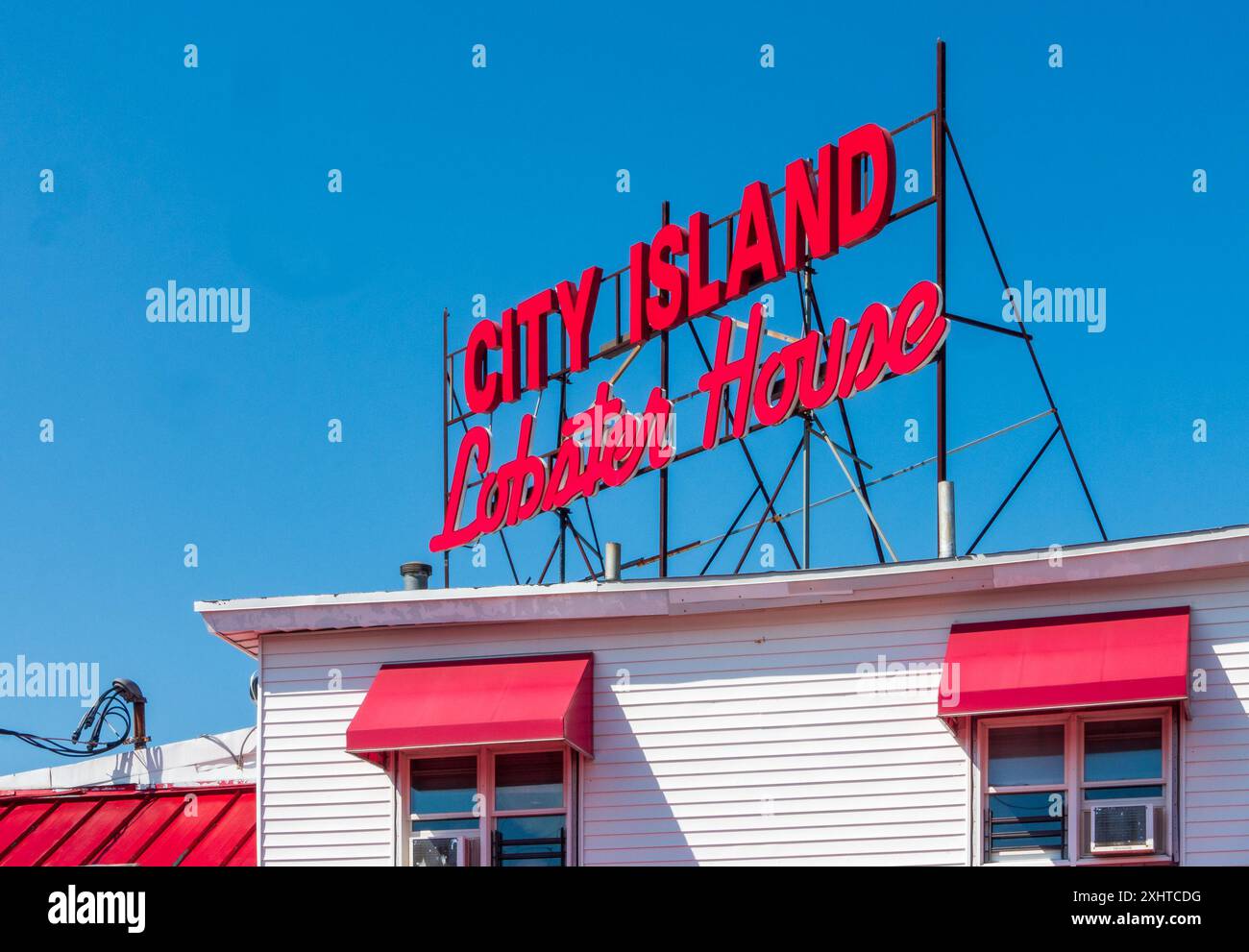 Bronx, NY - US - July 13, 2024 Landscape view of the iconic red City ...
