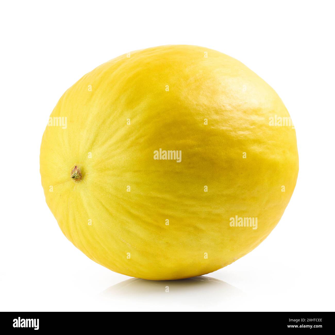 fresh ripe yellow whole melon isolated on white background Stock Photo ...