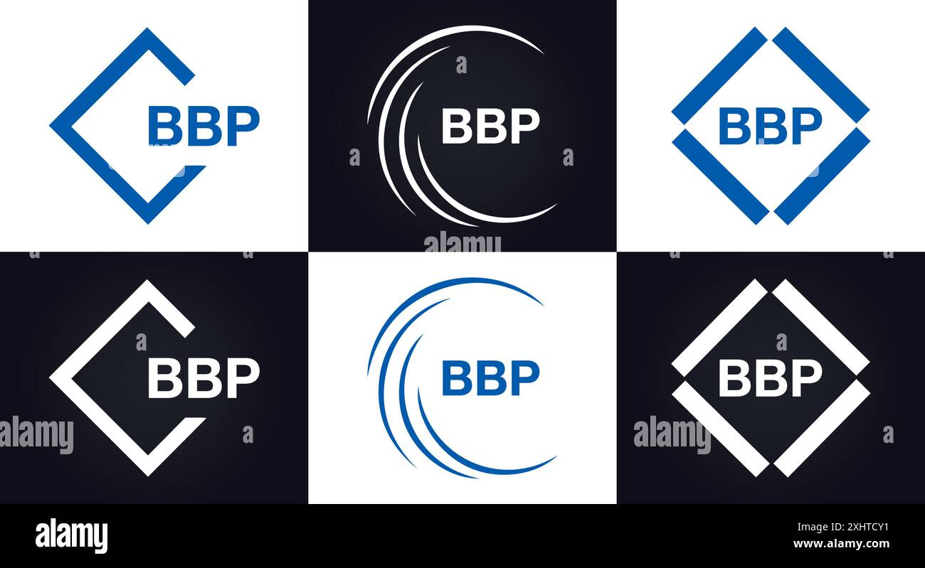 BBP logo. B B P design. White BBP letter. BBP, B B P letter logo design ...
