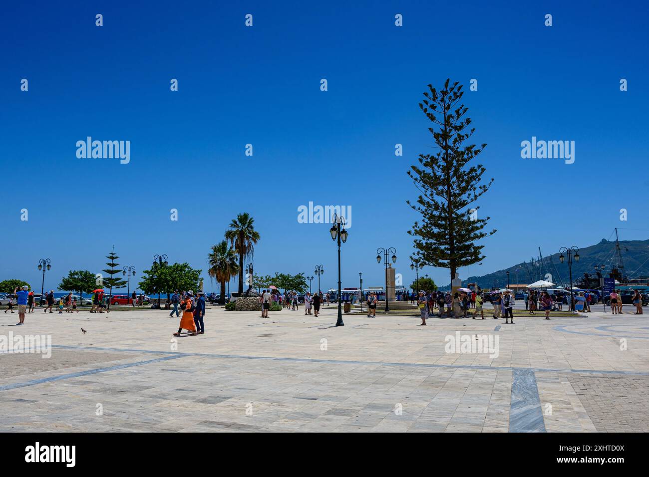 Zakynthos, Greece - June 8 2024: Panoramic urban view of Dionysios ...