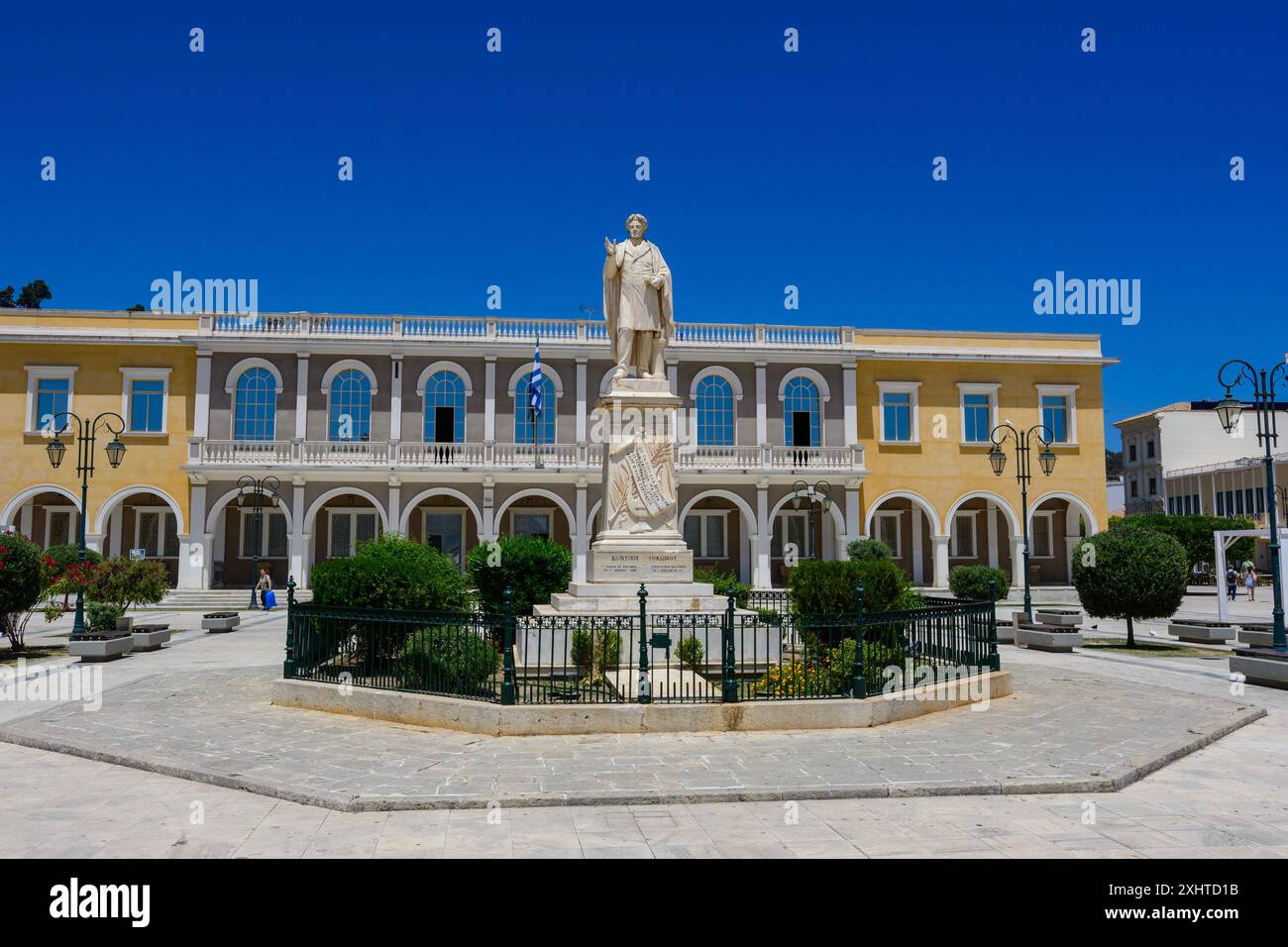 Zakynthos, Greece - June 8 2024: Panoramic urban view of Dionysios ...