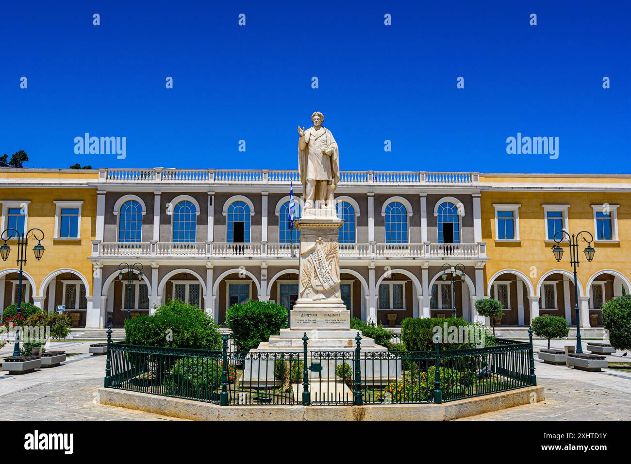 Zakynthos, Greece - June 8 2024: Panoramic urban view of Dionysios ...