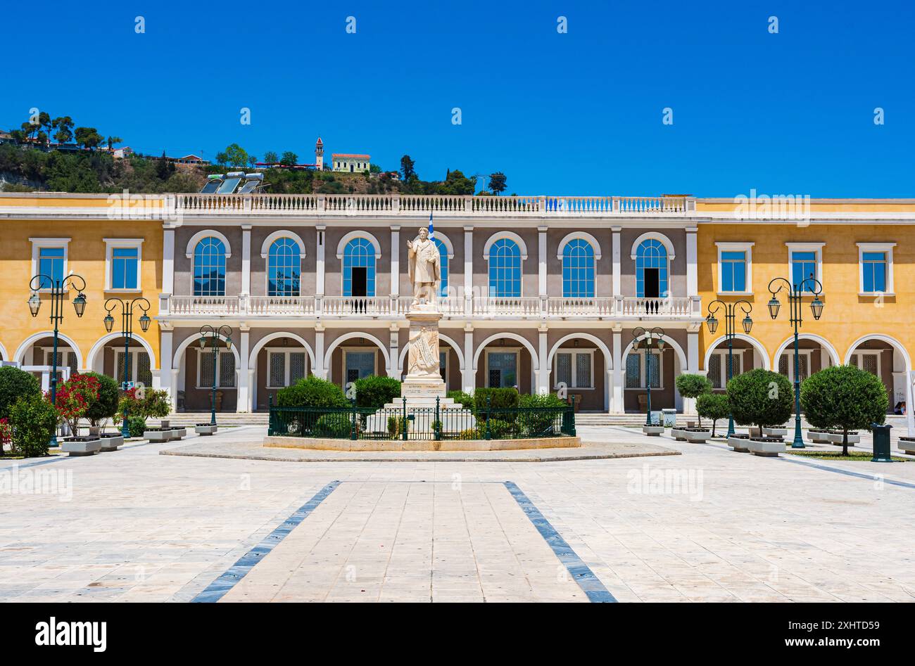Zakynthos, Greece - June 8 2024: Panoramic urban view of Dionysios ...